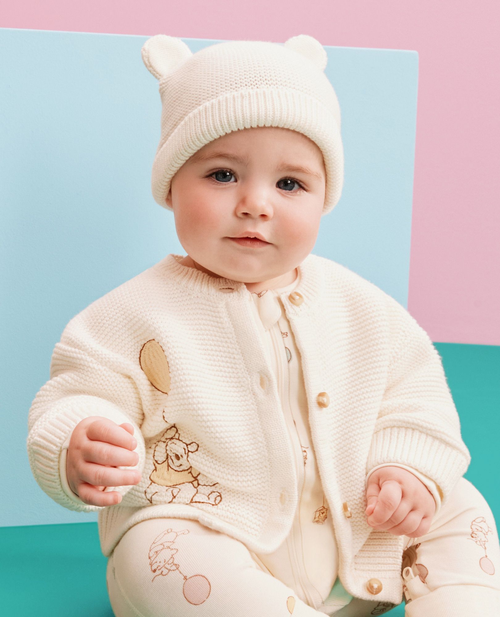Baby Disney Winnie the Pooh Cardigan & Hat Set | Hanna Andersson