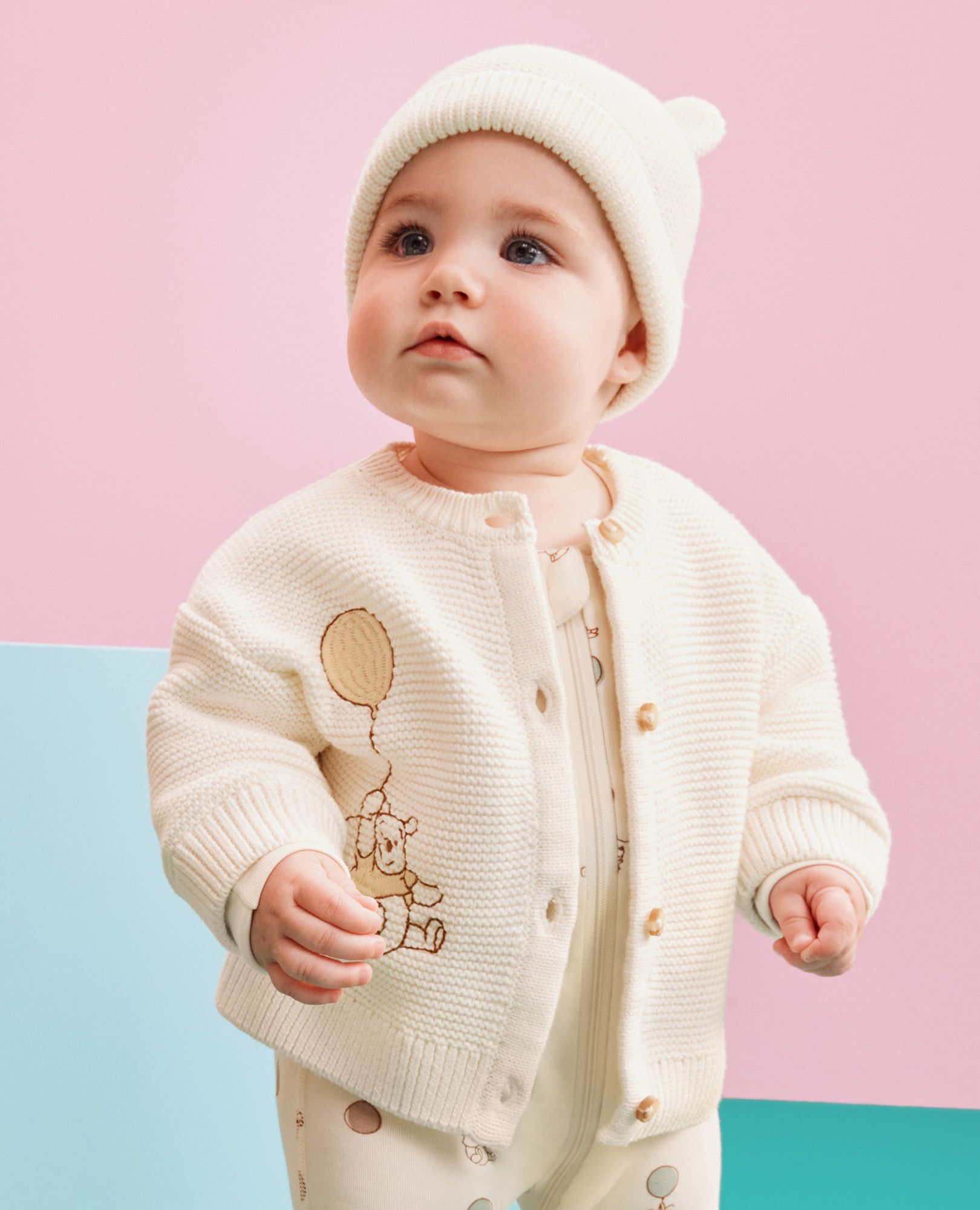 Baby Disney Winnie the Pooh Cardigan & Hat Set | Hanna Andersson