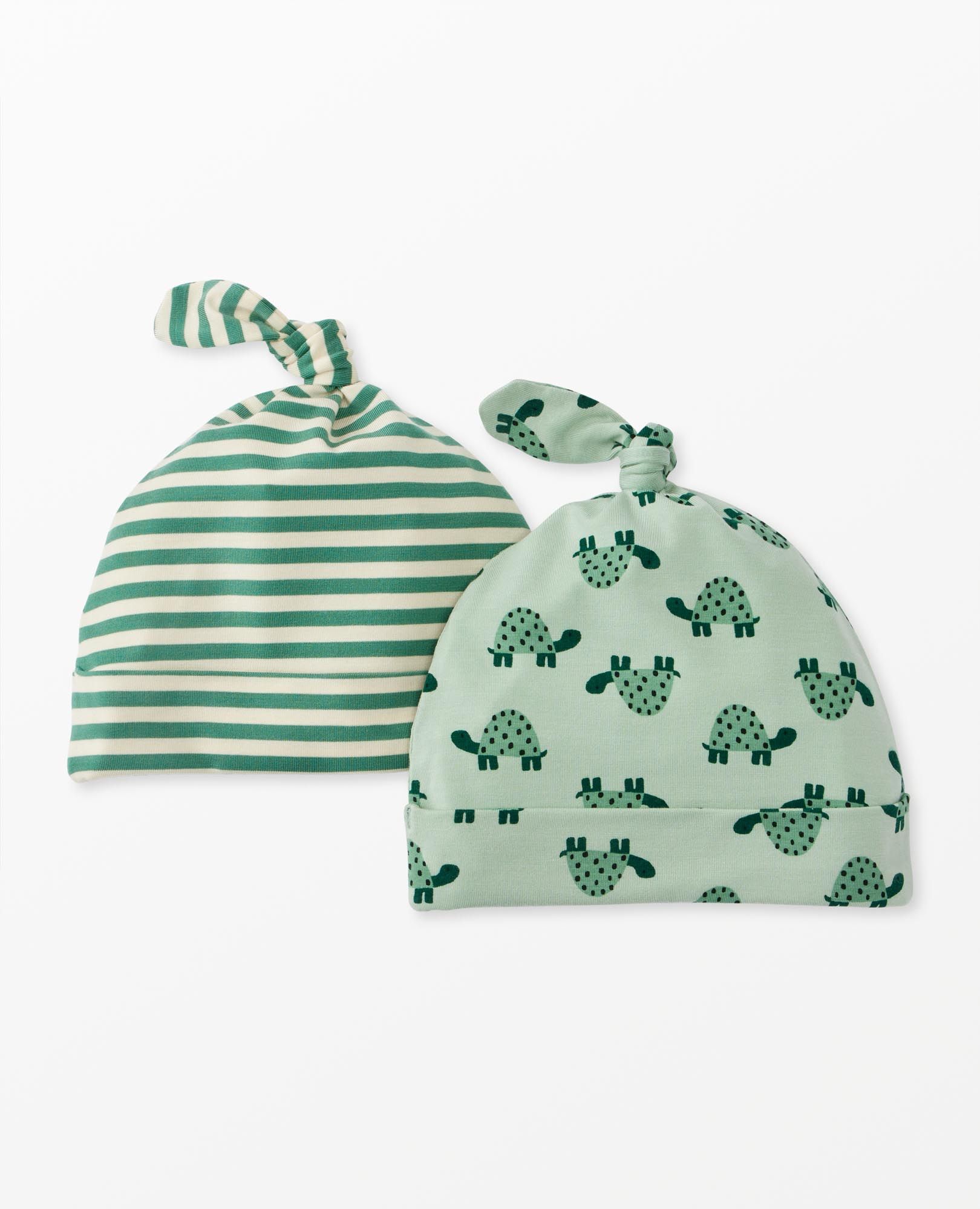 2-Piece Baby Layette Top Knot Beanie in HannaSoft™ | Hanna Andersson