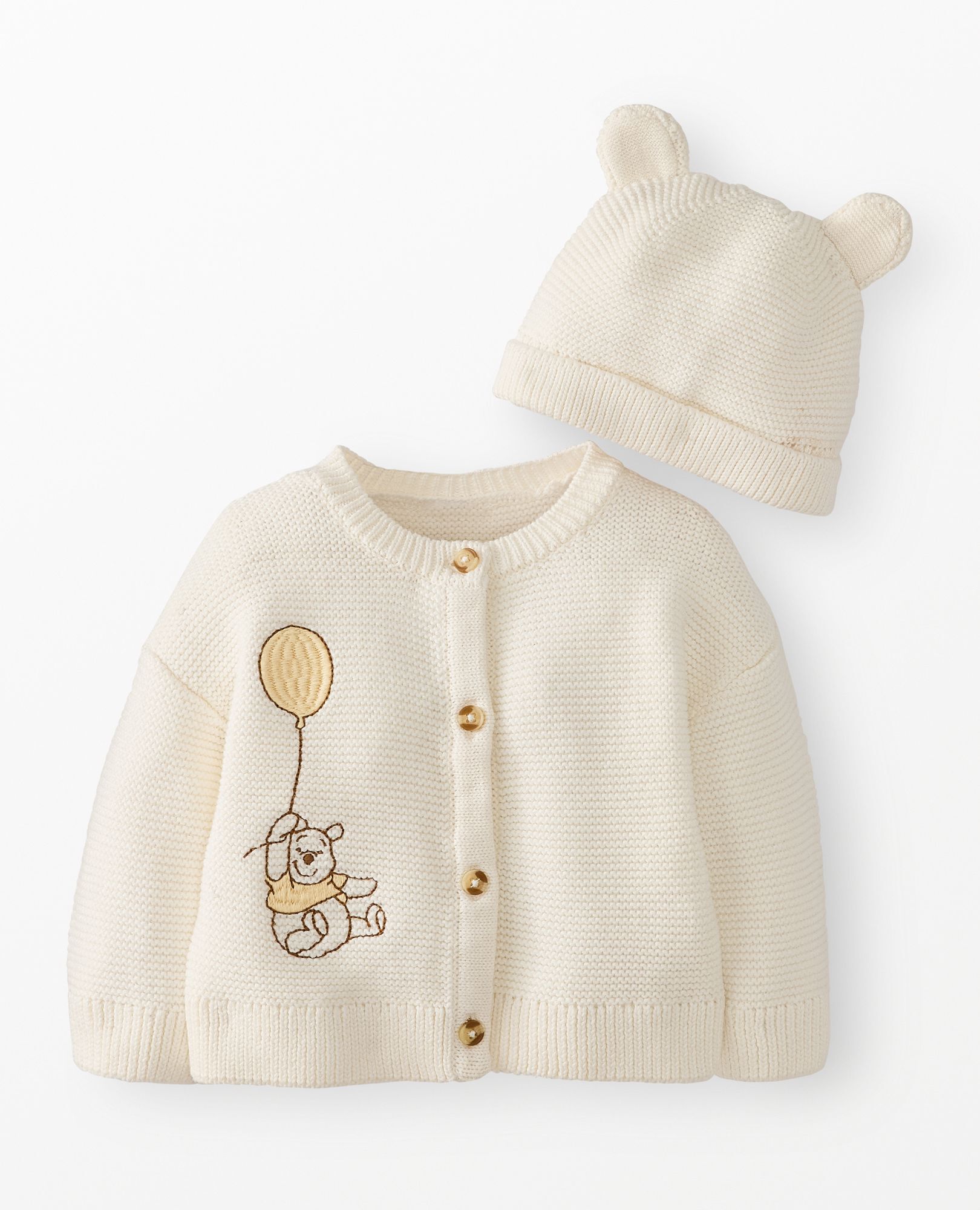Baby Disney Winnie the Pooh Cardigan & Hat Set | Hanna Andersson
