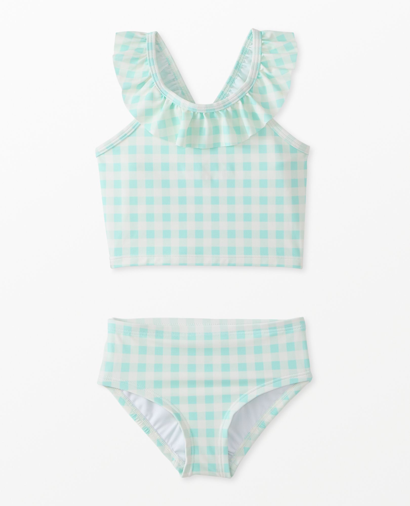 Two-Piece Ruffle Neck Swimsuit | Hanna Andersson
