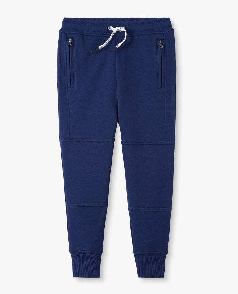Double Knee Slim Sweatpants In French Terry | Hanna Andersson