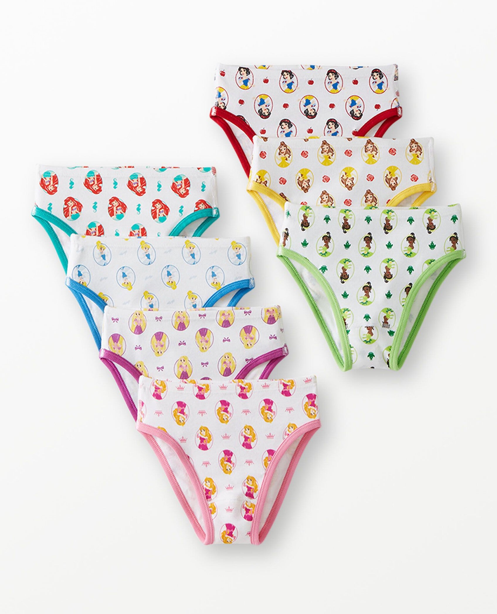 7-Pack Disney Princess Organic Cotton Hipster Underwear | Hanna Andersson