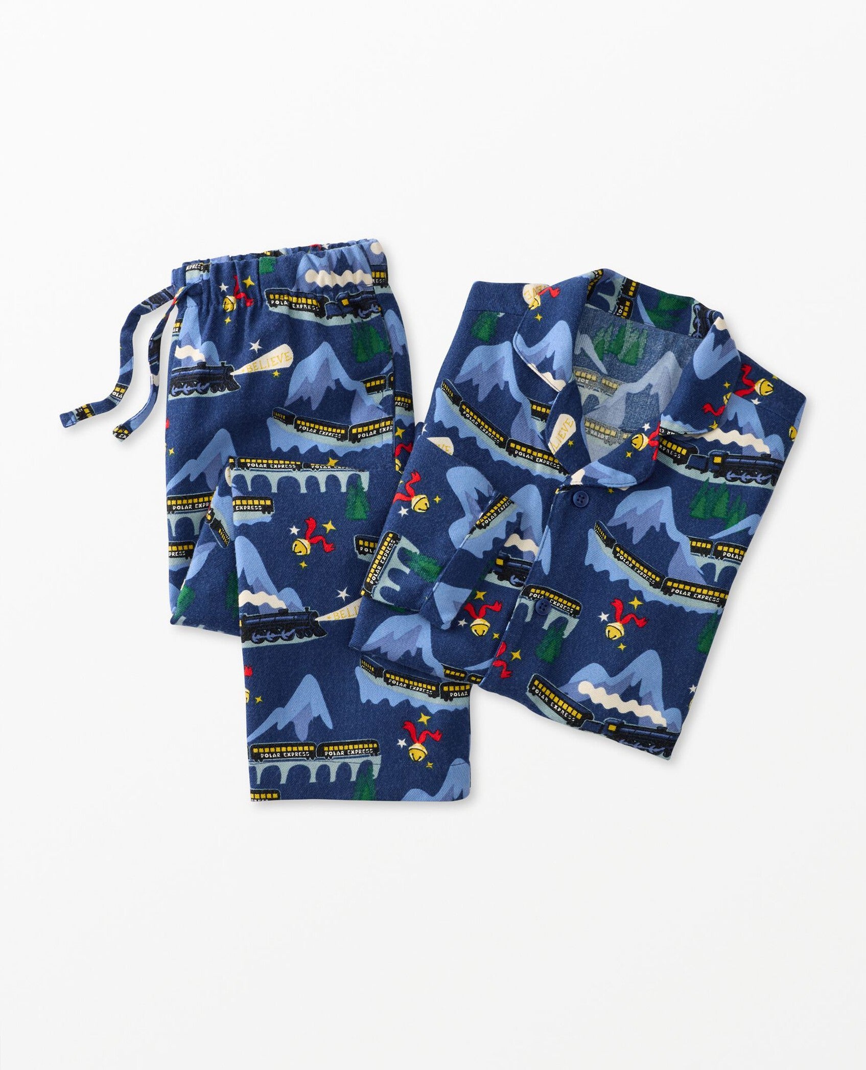 Kids Warner Bros™ Discovery The Polar Express Flannel Pajama Set ...