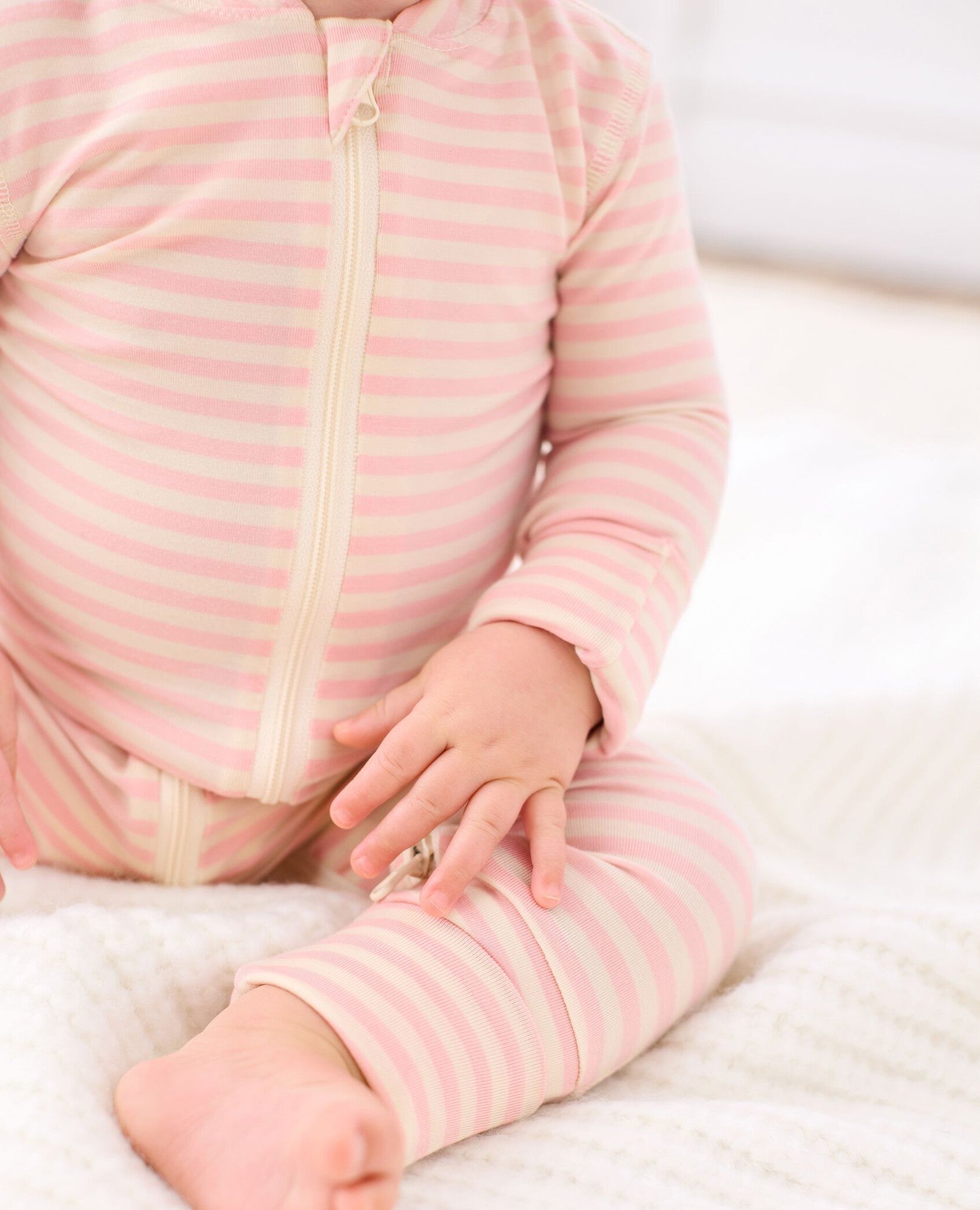 Buy HannaSoft™ Striped Sleeper for 0.0 N/A | Hanna Andersson