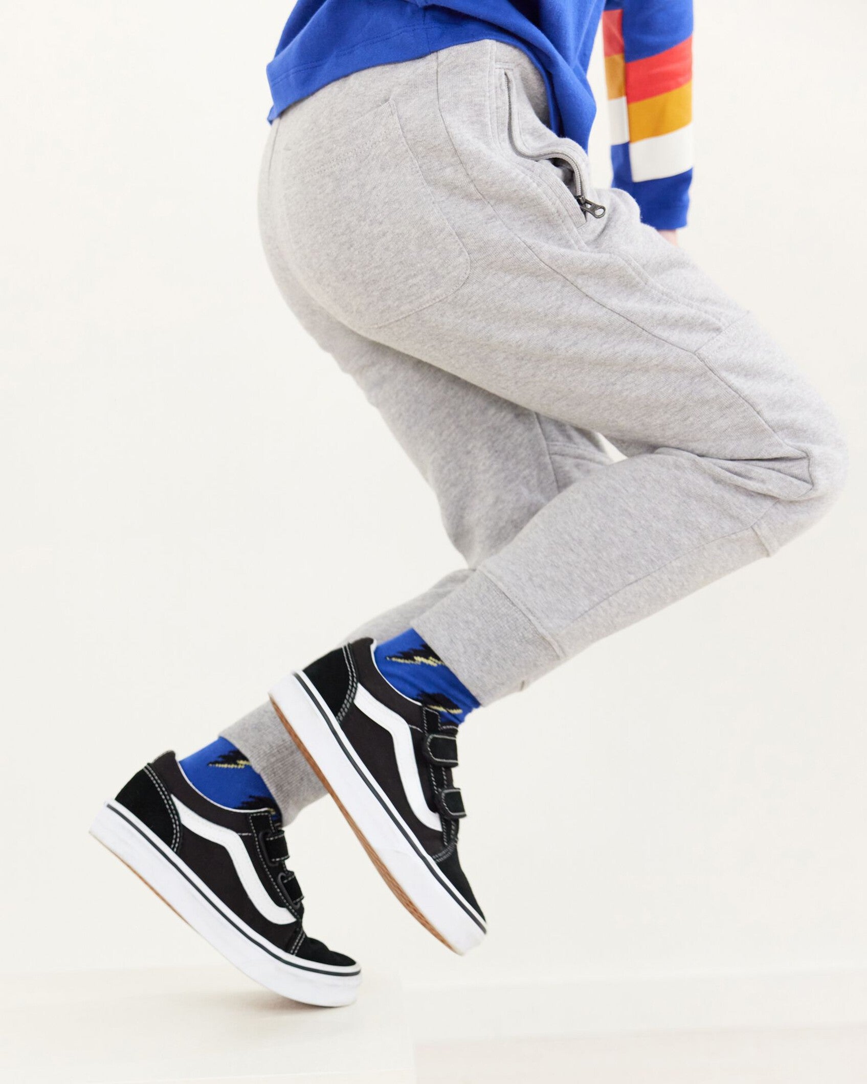 Slim Fit French Terry Double Knee Sweatpants | Hanna Andersson