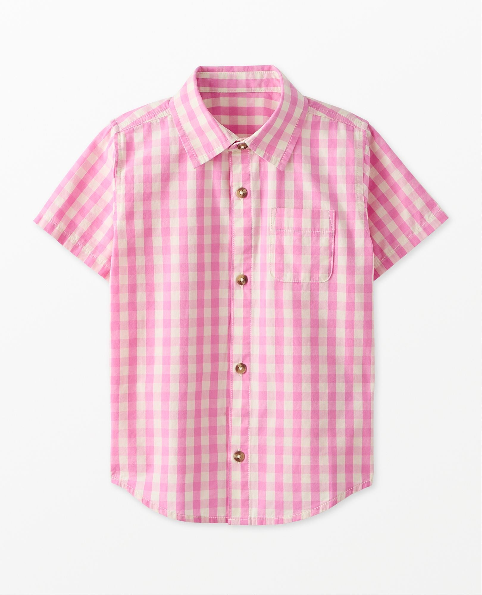 gingham shirt button down